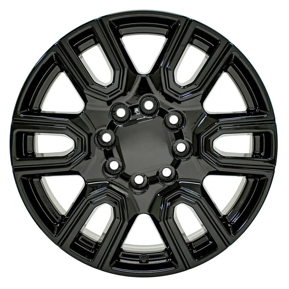 20x8.5 Gloss Black wheel replacement fits Chevy Truck replica rim – OEM ...